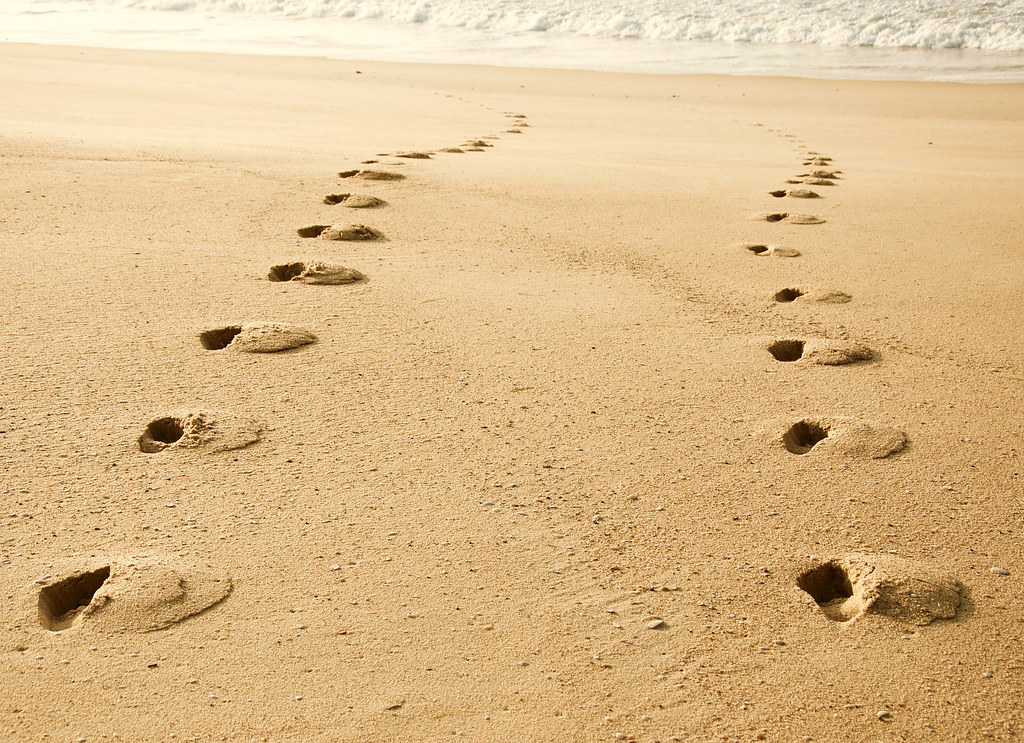 Des pas sur le sable (auteur inconnu) – Plumes Chrétiennes